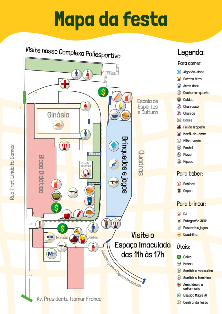 Mapa da Festa - Colégio dos Jesuítas